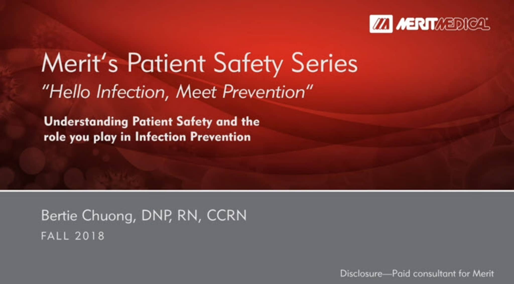 Safety and Infection Prevention | Think Education | Merit Medical