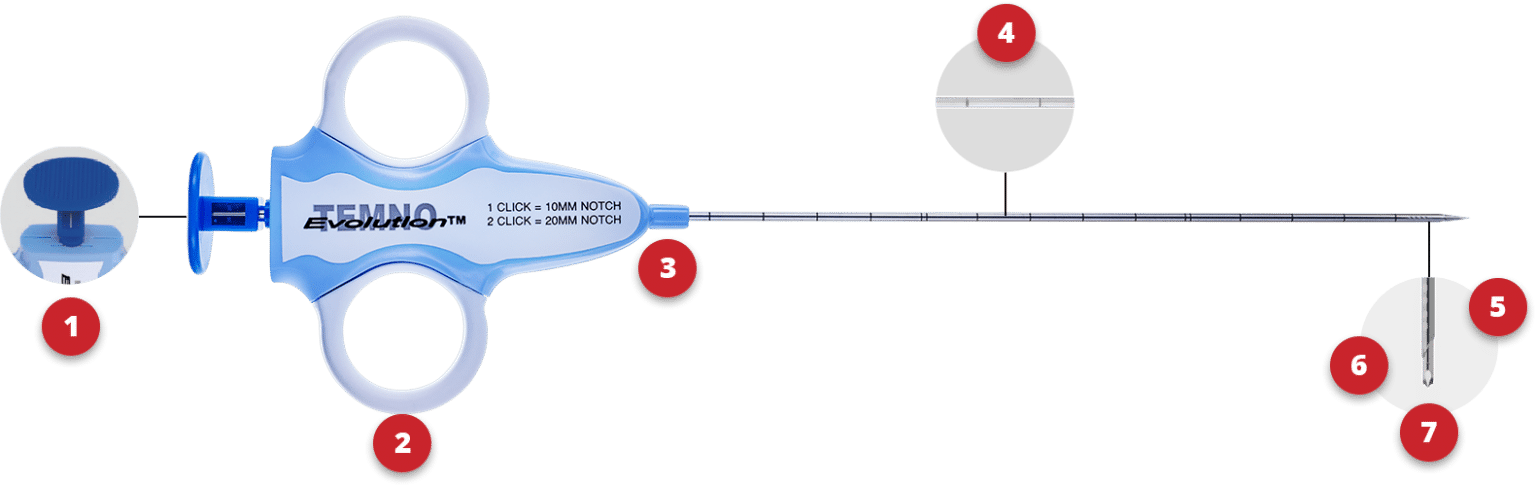 Temno Evolution® Biopsy Device - Four-Bevel Tip - Merit Medical